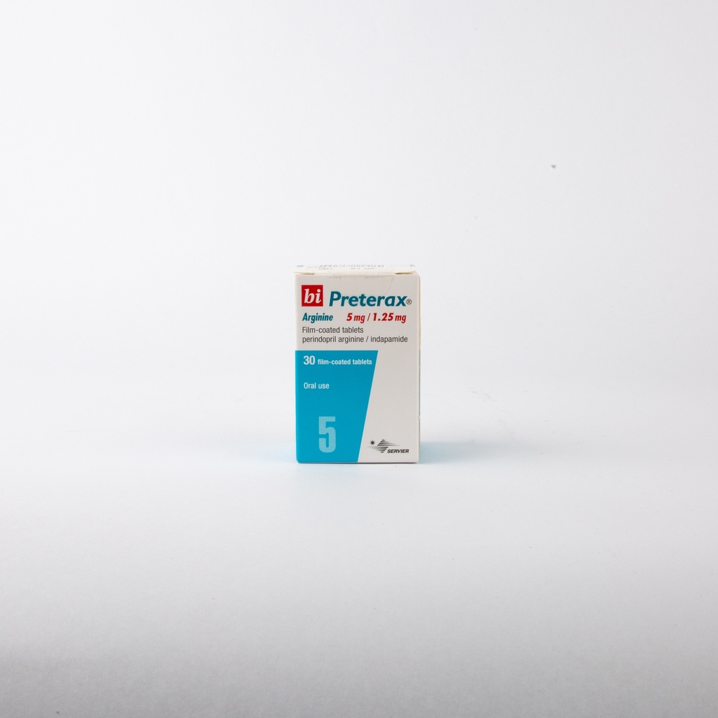 BI PRETERAX 5MG/1.25MG TAB 30'S- | Pharmacy and More